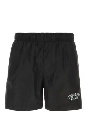 Givenchy Logo Embroidered Swim Shorts - Black