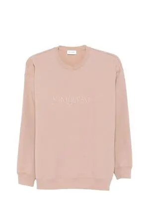 Saint Laurent Logo Sweatshirt - Pink
