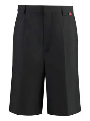 Gucci Gabardine Bermuda Shorts - Black