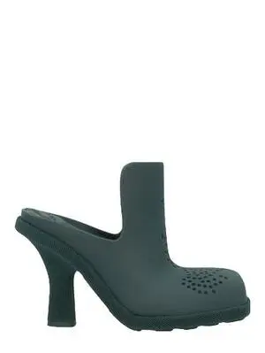 Burberry BURBERRY PRORSUM Rubber Mules Dark Green