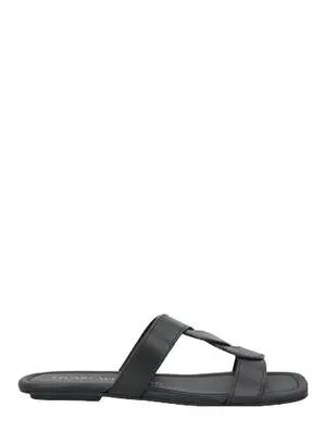 STUART WEITZMAN Leather Sandals - Black