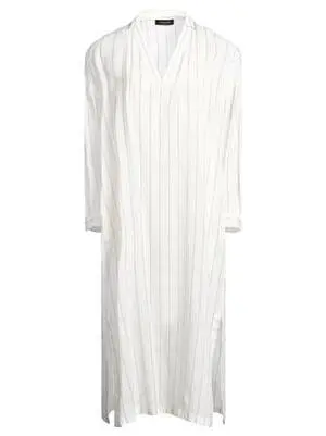 Fabiana Filippi Striped Flared Midi Dress - White