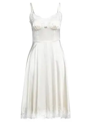 Dolce & Gabbana Midi Slip Dress - White