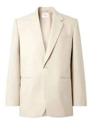 Saint Laurent SAINT LAURENT - Wool Blazer - Men - Neutrals  Neutrals