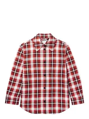 Bottega Veneta Bottega Veneta - Checked Woven Overshirt - Men - Red  Red