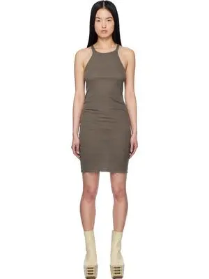 Rick Owens Rick Owens DRKSHDW Hollywood Racer Back Tank Minidress 34 Dust