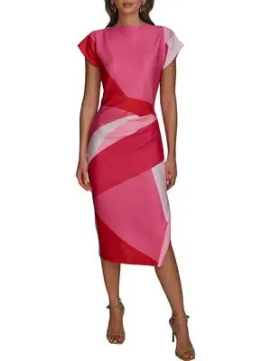 DONNA KARAN NEW YORK Donna Karan New York Pleated Sheath Dress