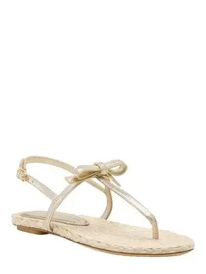 STUART WEITZMAN Felicity Espadrille Slingback Sandals - Light Gold/ Natural