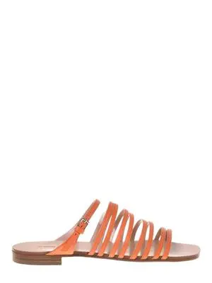 Alberta Ferretti Leather Sandals - Orange