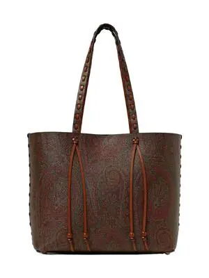 Etro Printed Shoulder Bag Brown