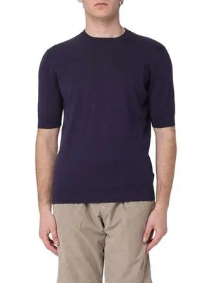 PT TORINO Crew Neck Fine Knit Pullover - Blue