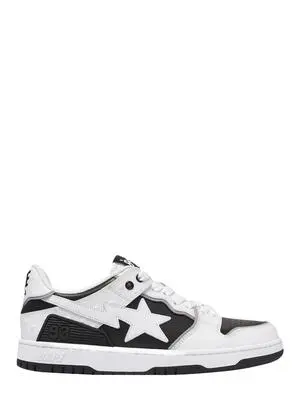 A BATHING APE Sk8 Sta #1 'faux Ostrich Leather Pack - Black
