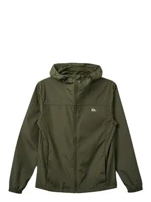 Quiksilver Quiksilver Overcast Water Repellent Hooded Windbreaker Army