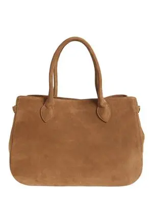 REFORMATION Large Patrizia Suede Satchel - Farro Suede