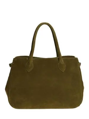 REFORMATION Large Patrizia Suede Satchel - Leccio Suede