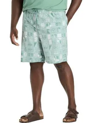 SOCIETY OF ONE BY DXL Big & Tall Cabana Performance Shorts - Green