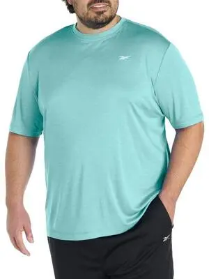 REEBOK Big & Tall Id Train Melange Performance Tee Ai Aqua