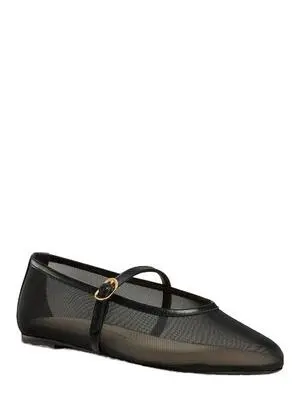 STUART WEITZMAN Bareitall Mary Jane Flat - Black