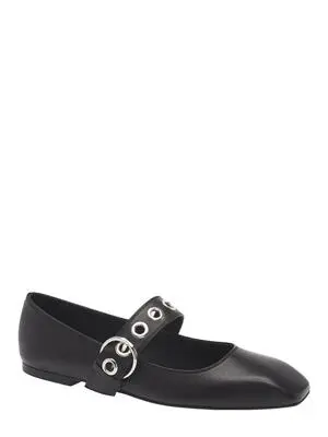 AEYDĒ Uma Eyelet Mary Jane Flat
