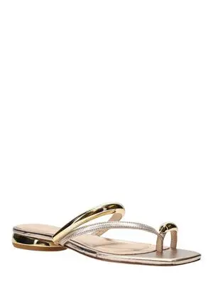 Pelle Moda Pelle Moda Ondra Slide Sandal Platinum Gold