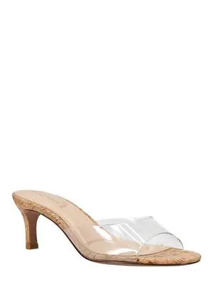 Pelle Moda Unia Kitten Heel Slide Sandal - Clear