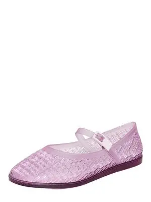 Melissa Harper Jelly Ballet Flats - Clear Pink