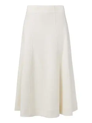 JIL SANDER Knitted Midi Skirt - White