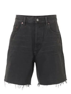 Saint Laurent High-rise Bermuda Shorts - Black