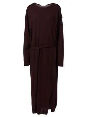 LEMAIRE Belted Sweater Dress - Burgundy
