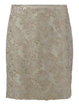 Dorothee Schumacher Sequined Pencil Midi Skirt - Grey