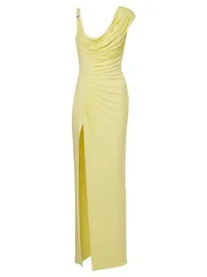 Versace Medusa '95 Draped Maxi Dress - Green