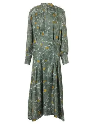 Altuzarra Felicia Studded Silk Maxi Dress - Green