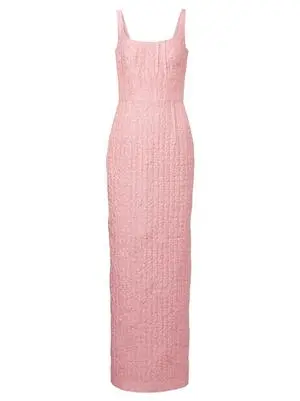 EMILIA WICKSTEAD Sharon Seersucker Gown - Pink