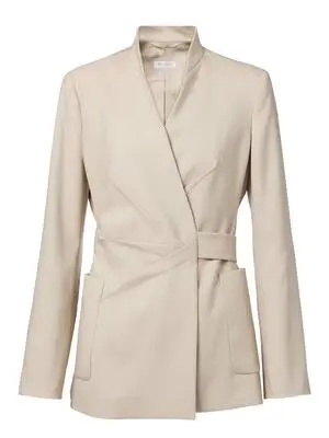 Max Mara Nereo Wool, Mohair, And Silk Blazer - Beige