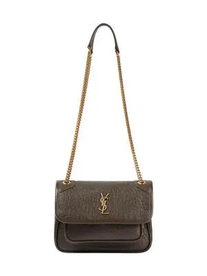 Saint Laurent Niki Mini Leather Shoulder Bag - Green