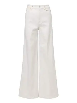 JOSEPH Abbey High-rise Wide-leg Jeans - White