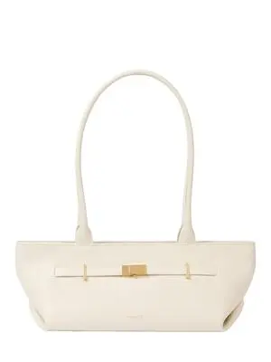 DEMELLIER New York Leather Shoulder Bag - White