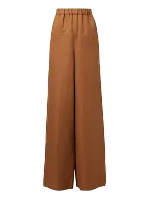 Max Mara Onore Wide-leg Pants - Brown