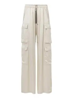 Rick Owens Cargobelas Wide Leg Pants - White