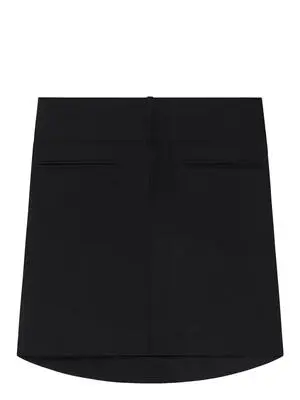 COURREGES Oblique Mini Skirt - Black