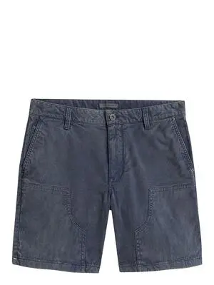 John Varvatos Jayden Double-knee Shorts - Fog
