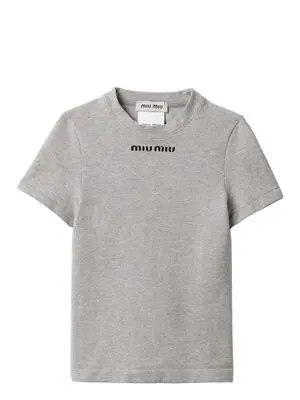MIU MIU Miu Miu Seamless Mélange T-Shirt