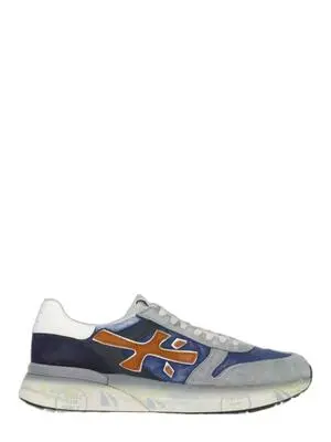 Premiata Mick Logo Patch Sneakers - Blue