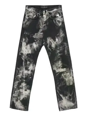 John Richmond Jeans With Watercolour Effect - Black