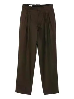 Casablanca Pleated Tailored Trousers - Brown
