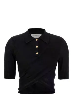 Sportmax Shaker Polo Shirt - Black