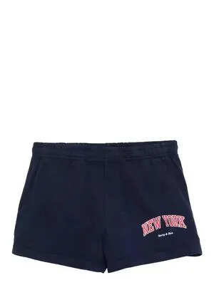 SPORTY & RICH New York Ivy Shorts - Blue