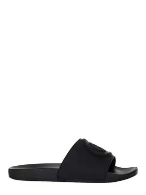 Just Cavalli Logo-embossed Slides - Black
