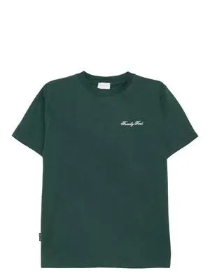 FAMILY FIRST Logo-embroidered T-shirt - Green