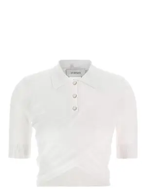 Sportmax Shaker Polo Top - White
